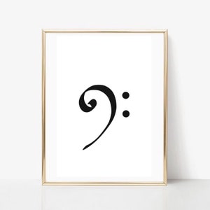 Bass Line Art, Bass Print, Abstract Music Wall Decor, Minimalist Art ...