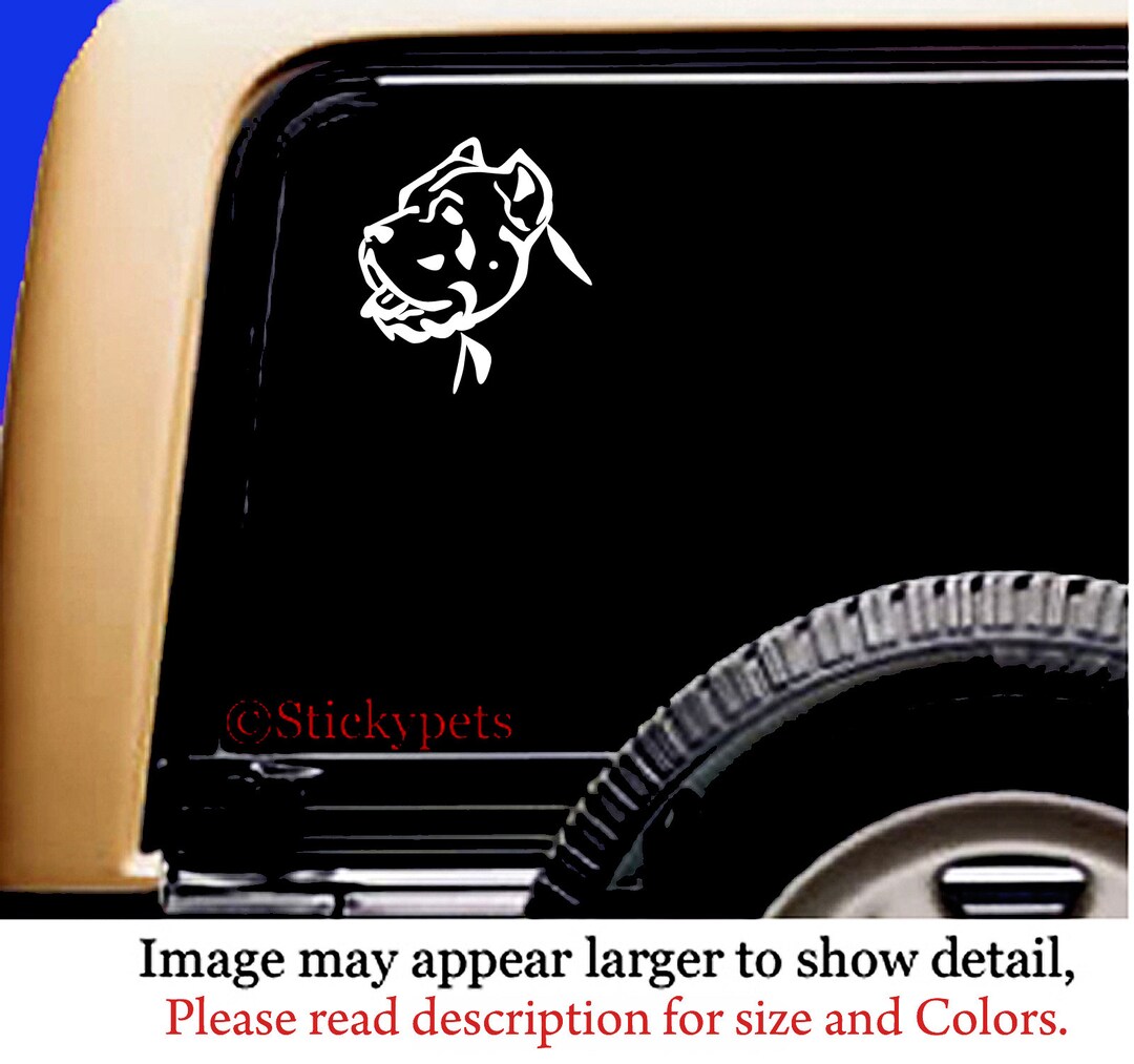 Cane Corso Dog Head Decal Sticker RV Truck Vinyl Original Design - Etsy