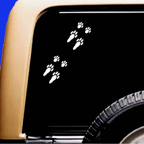 Bunny Rabbit Car Decal Colorful Design Flowers Bumper Sticker | Etsy