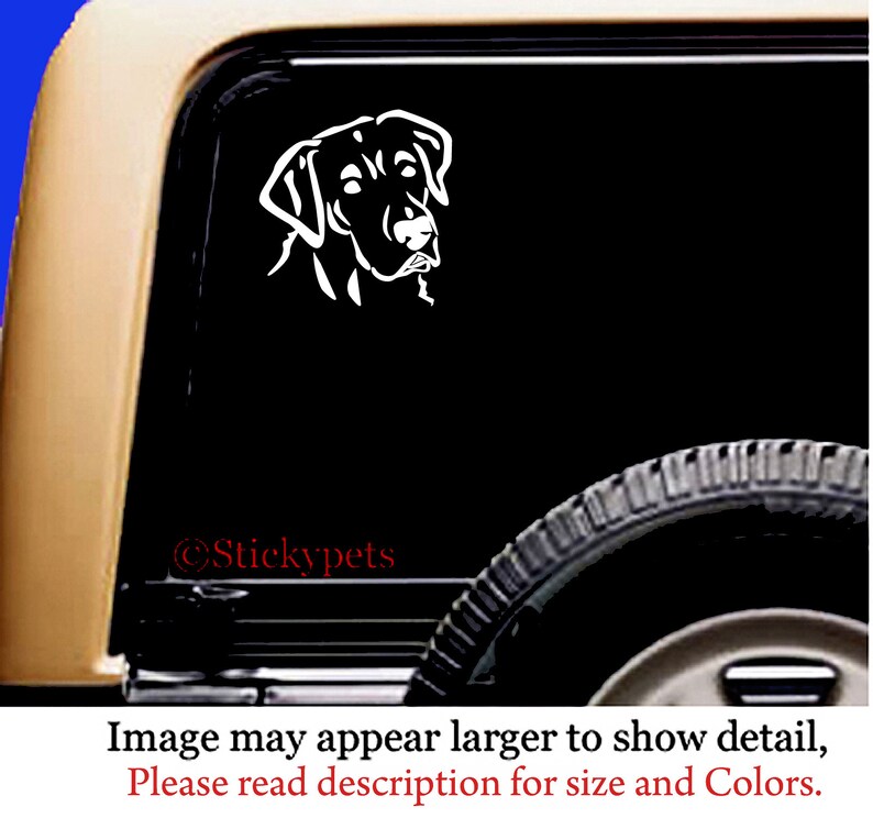 Lab Labrador Retriever Dog Head Decal Sticker RV Truck Vinyl Original ...