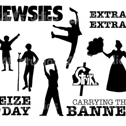 Newsies SVG Newsies Movie Clip Art Newsies Png Newsies - Etsy Hong Kong