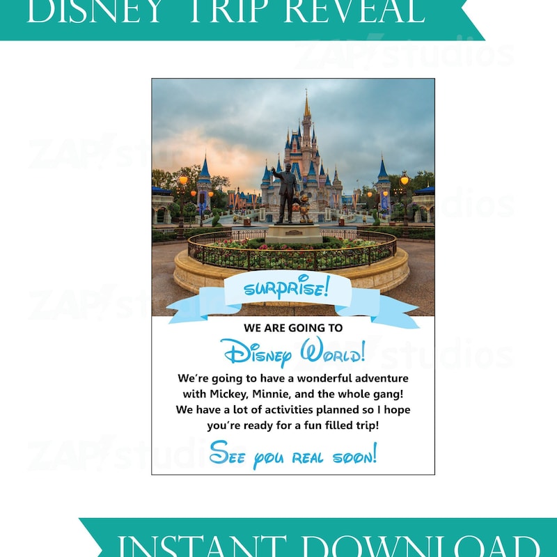 Surprise Trip Letter Printable - Etsy