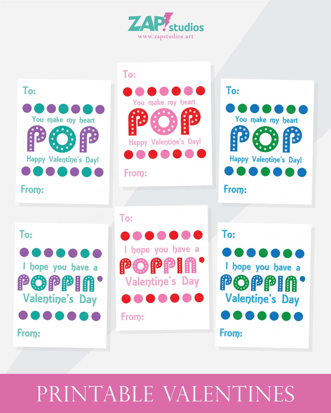 Editable Pop It Valentine, Printable Classroom Valentine, Fidget School ...