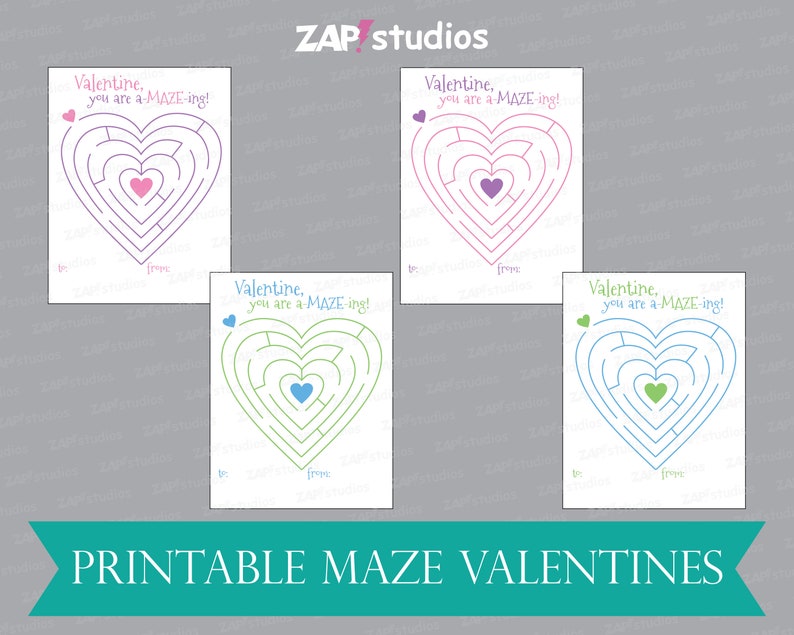 Editable Maze Valentines You're A-maze-ing Classroom - Etsy