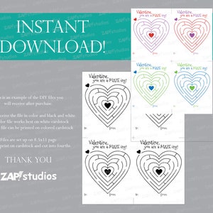 Editable A-maze-ing Valentine, Printable Maze Valentine Cards ...