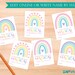 Boho Rainbow Valentine Editable Rainbow Valentine Printable - Etsy