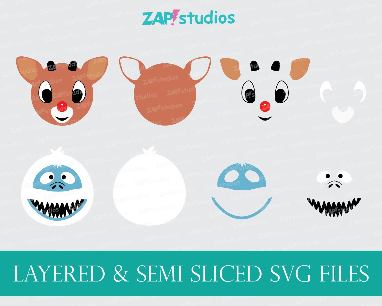 Rudolph SVG Bundle Clarice Bumble Png Yukon Cornelius Sam - Etsy