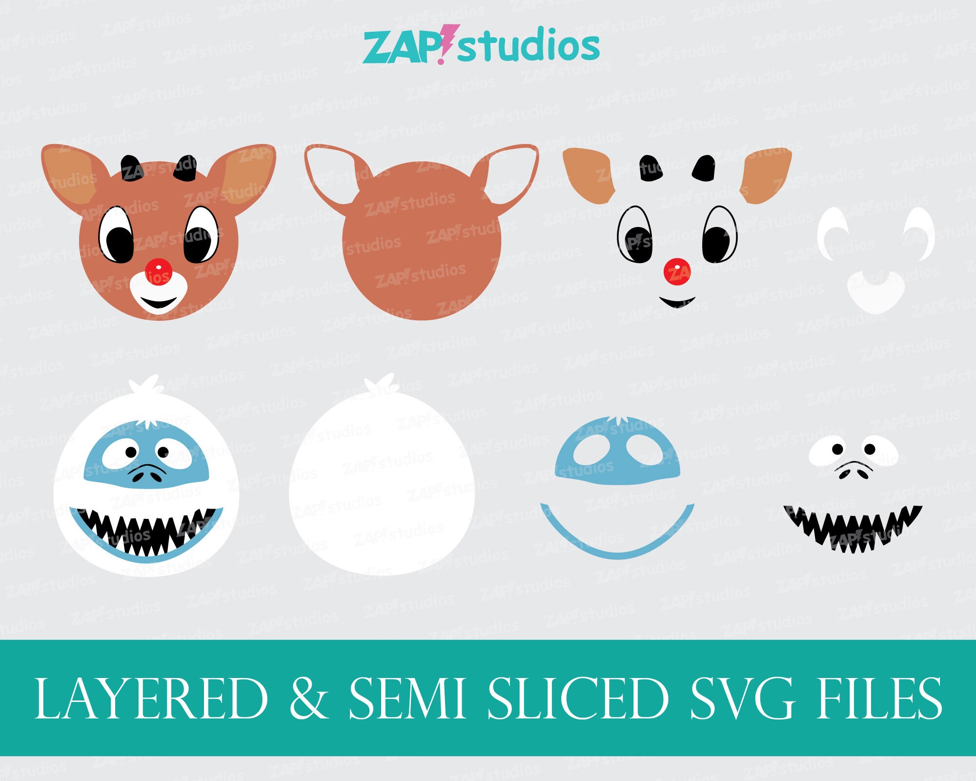Rudolph SVG Bundle Clarice Bumble png Yukon Cornelius Sam | Etsy