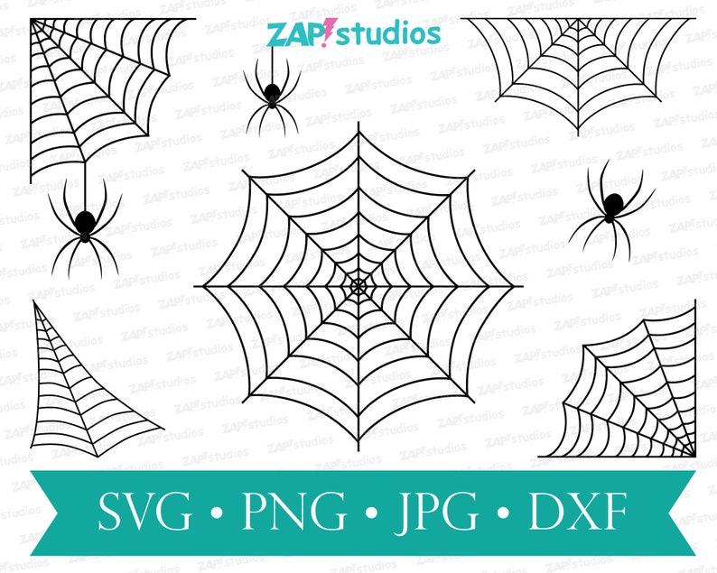 Halloween Spider Web Clip Art, Spider SVG, PNG (digital Download) - Etsy