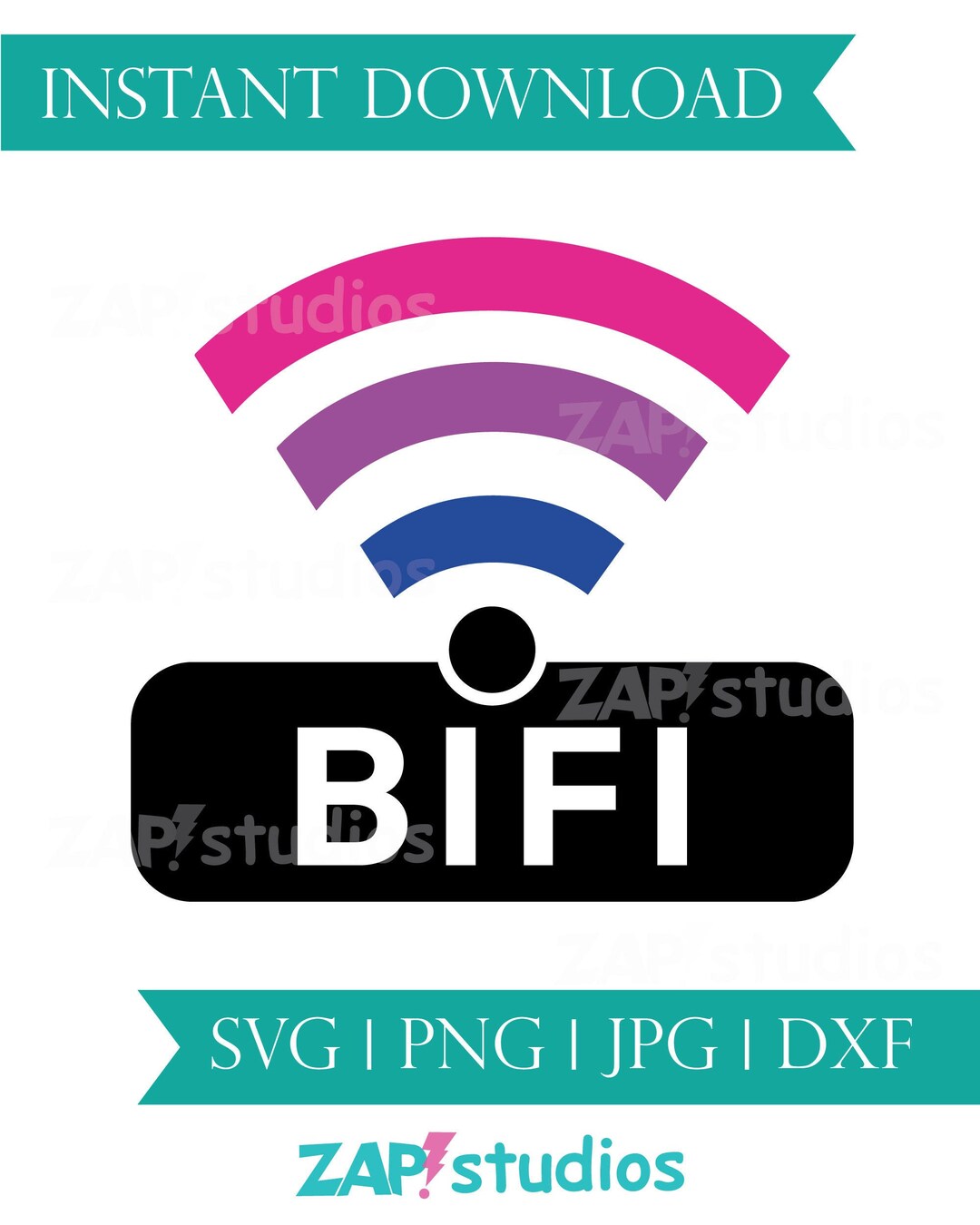 Bi Pride Bifi Symbol, Funny Bisexual Quote (digital Files) - Etsy