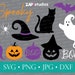 Spooky Halloween Svg Bundle, Pumpkin Svg, Ghost Png, Black Cat Clip Art ...