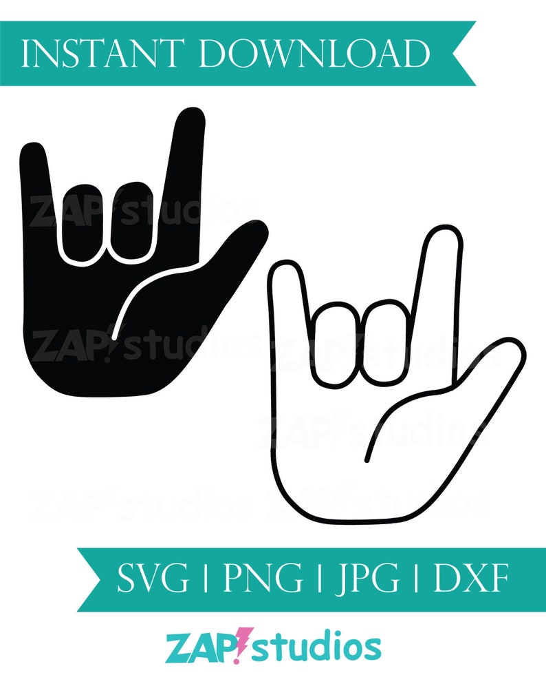 I Love You Sign Language SVG I Love You Hand Sign Svg I Love - Etsy