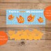 Goldfish Treat Bag Topper Valentines Fish Valentines Print - Etsy