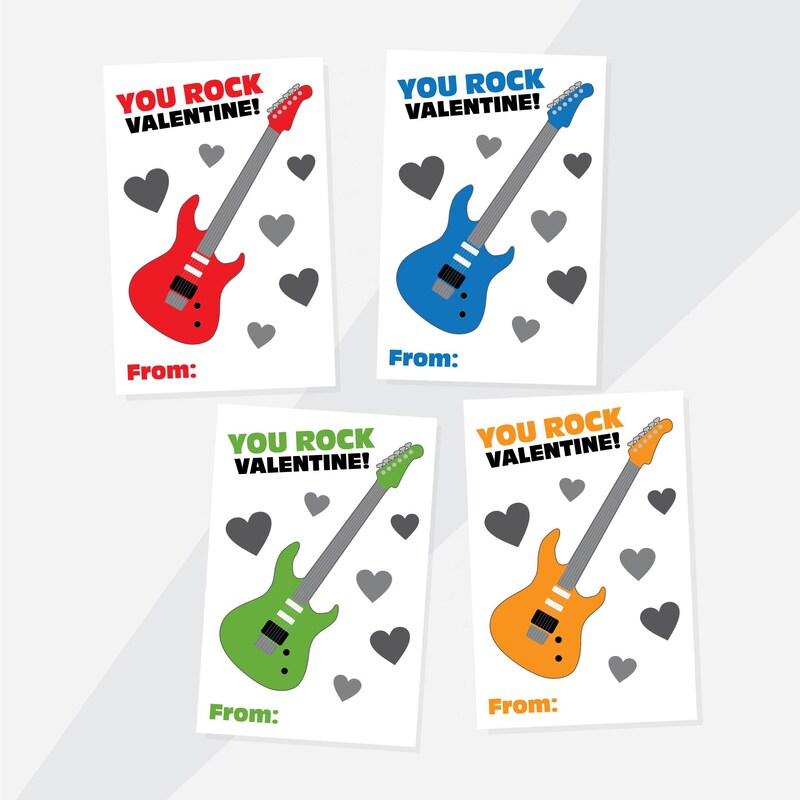 You Rock Valentine - Etsy