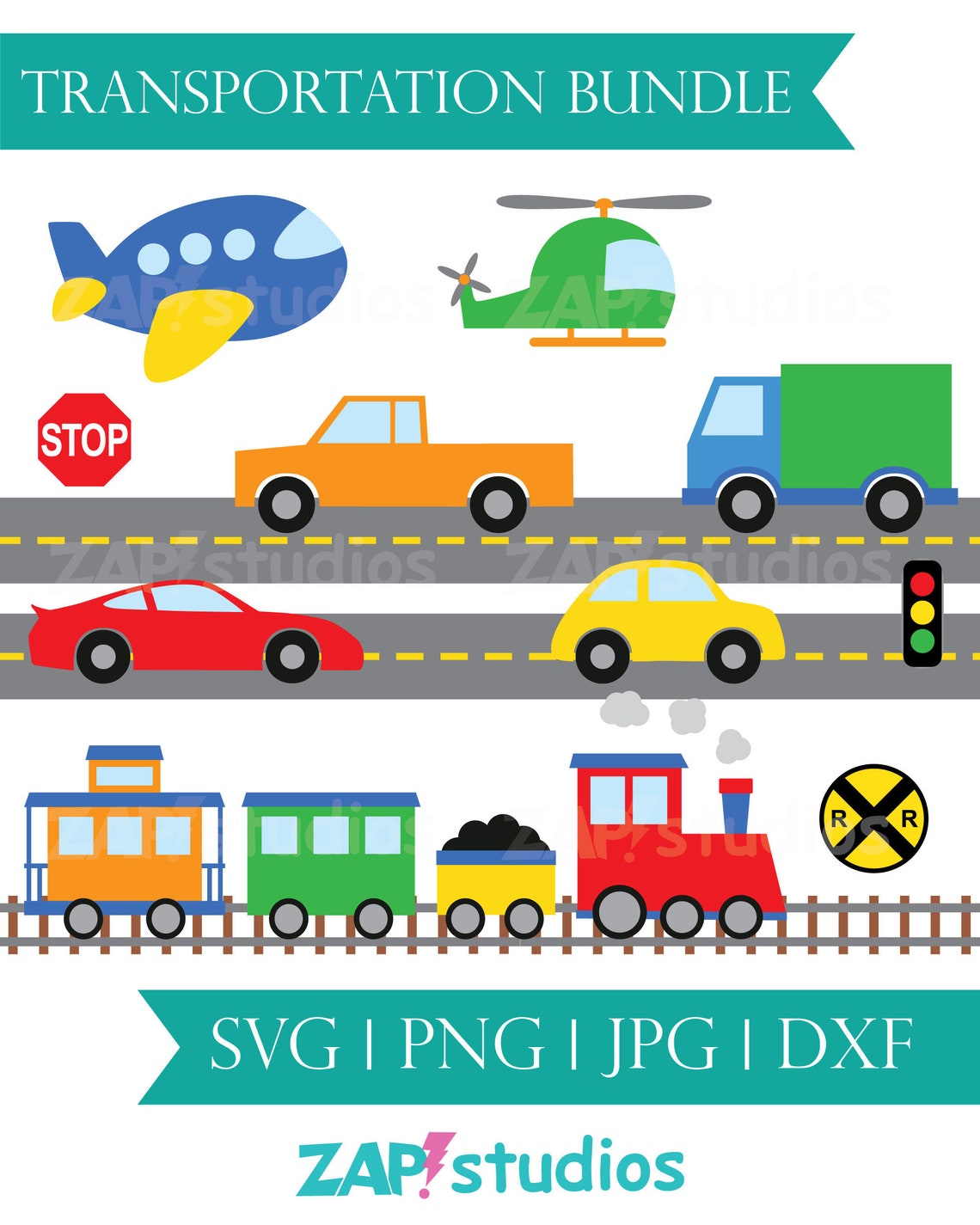 Transportation SVG Bundle Transportation Clip Art - Etsy