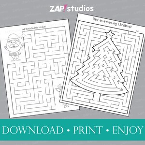Printable Christmas Activities, Kids Christmas Coloring, Word Search ...