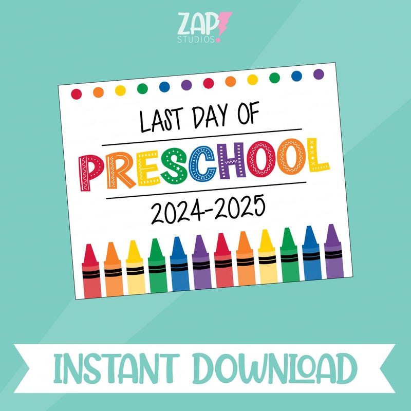 Last Day Preschool - Etsy