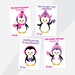 Editable Penguin Valentines, Printable Kids Valentines, Winter ...