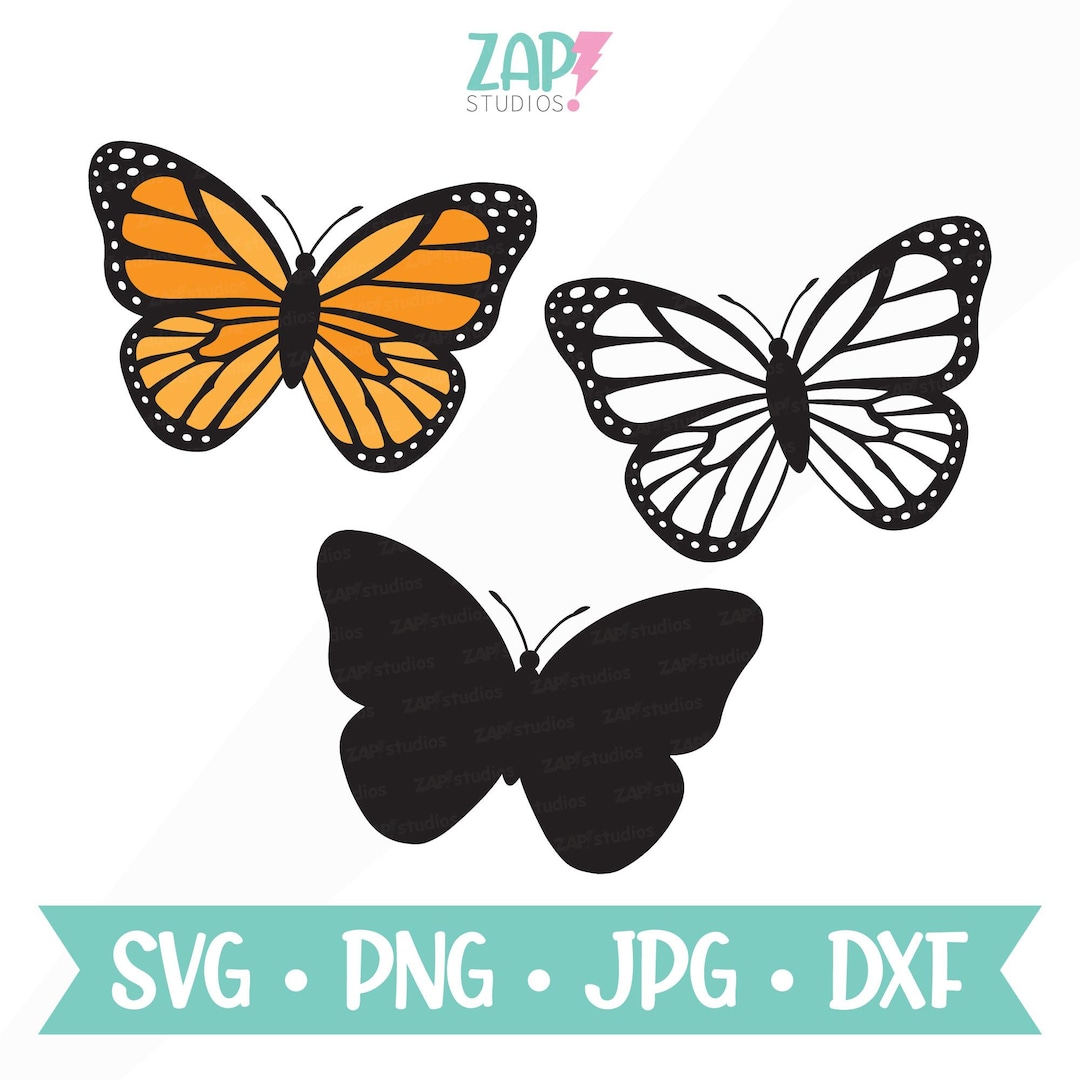 Monarch Butterfly SVG PNG: Simple Monarch Art (digital Download) - Etsy