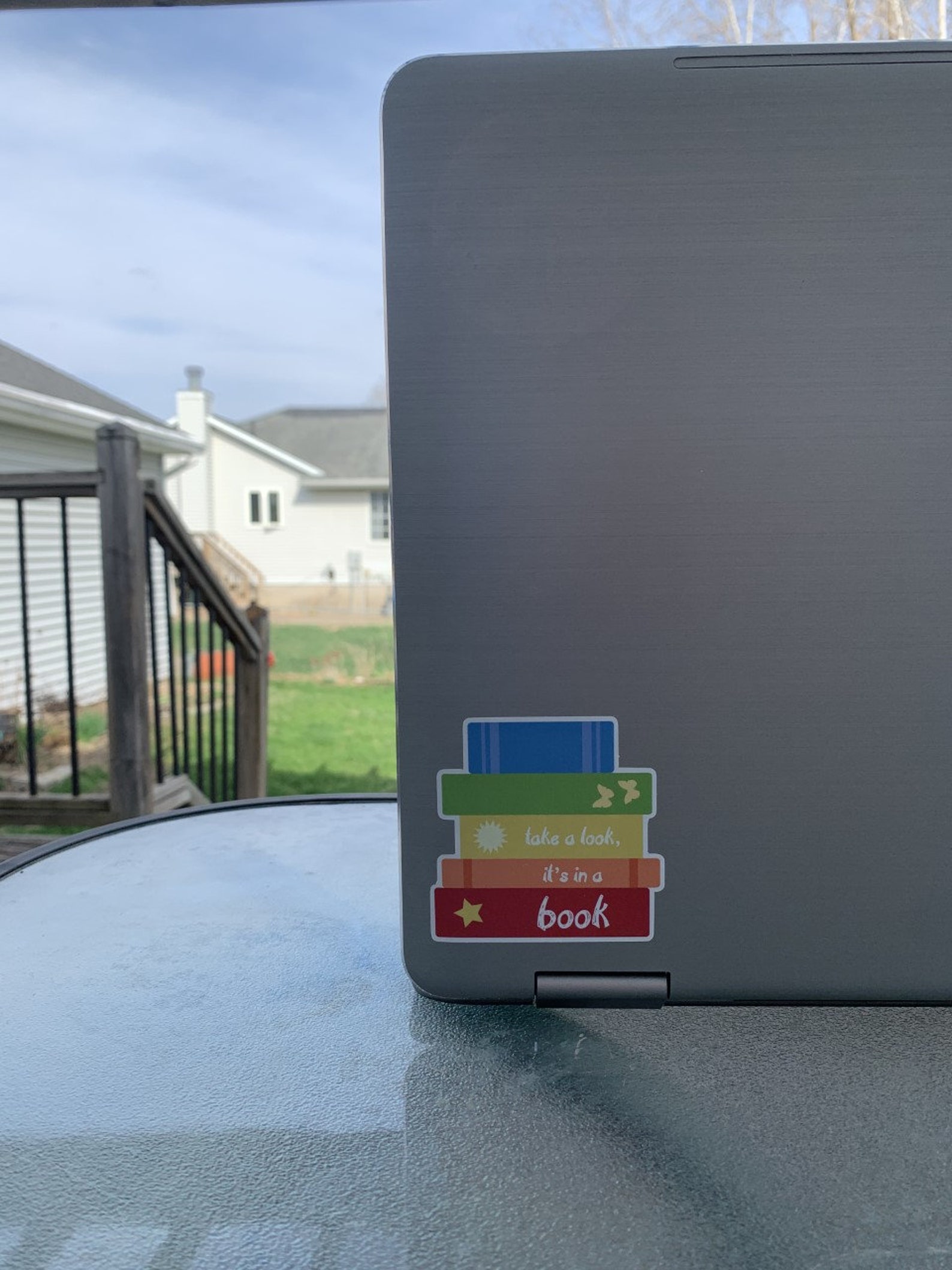 Reading Rainbow Sticker Rainbow Books Sticker Take a Look - Etsy