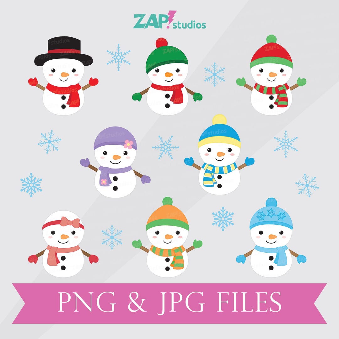 Snowman Clip Art, Snowflake Clip Art, Winter Clip Art, Snowman Png ...