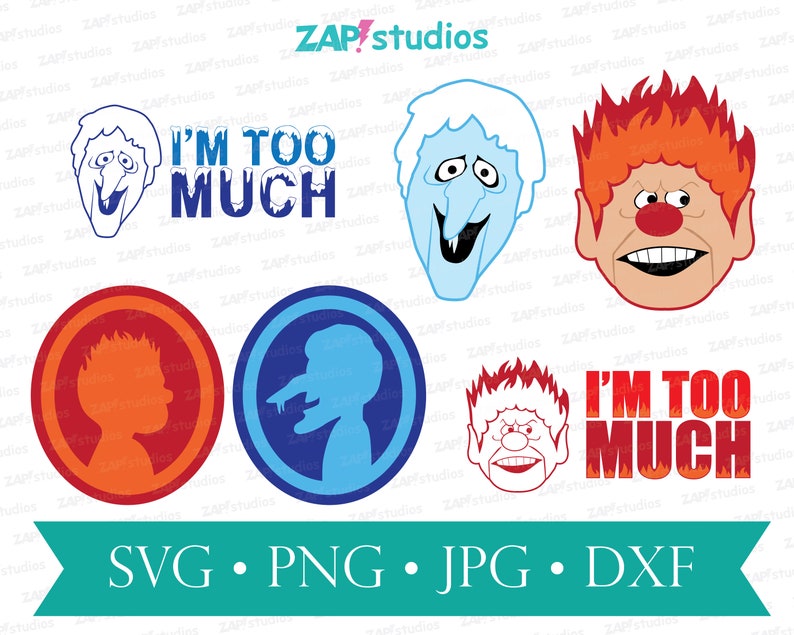 Miser Brothers SVG Bundle Snow Miser svg Heat Miser png - Etsy.de