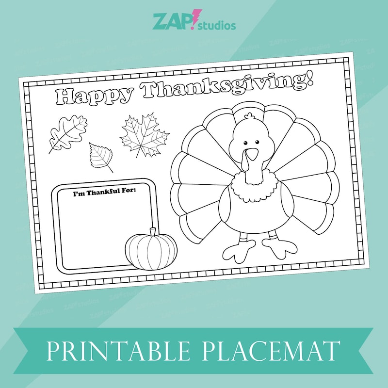 Turkey Placemats - Etsy