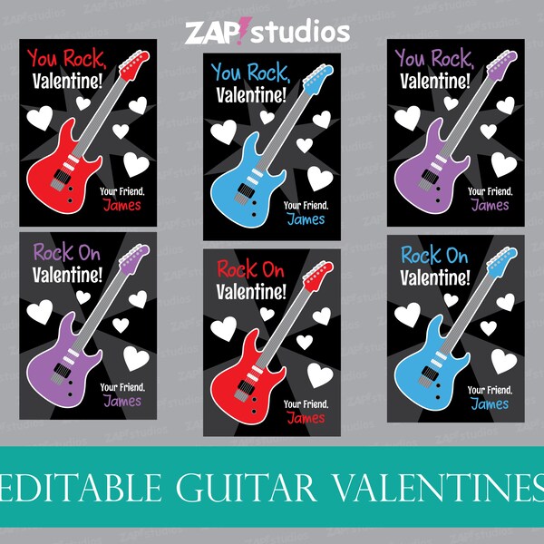 You Rock Valentine - Etsy