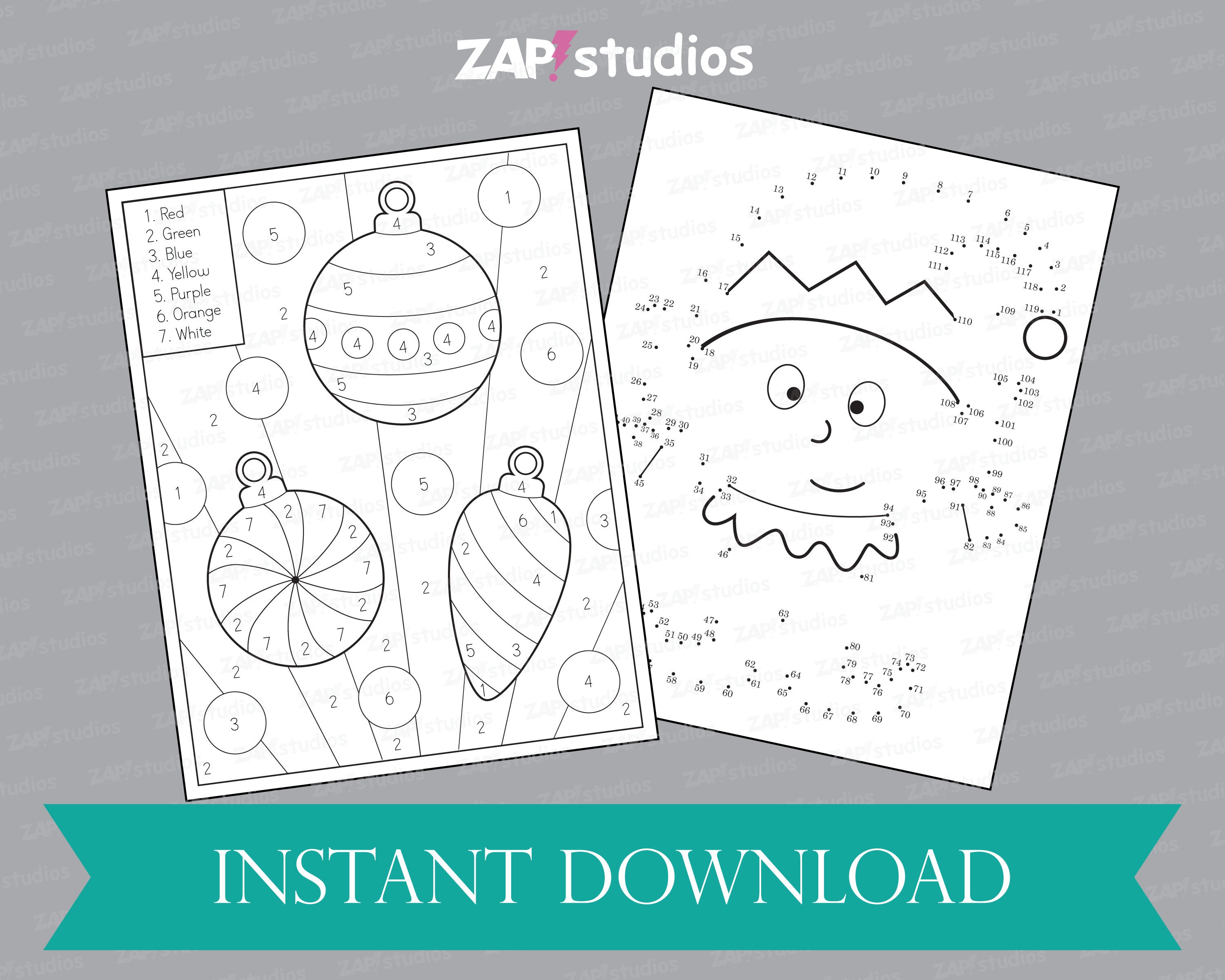 Printable Christmas Activity Sheets: Coloring, Maze, Word Games (PDF ...