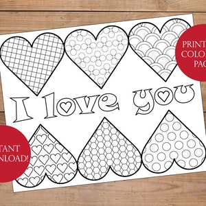 Valentine Coloring Pages, Zentangle Coloring Page, Heart Mandala ...