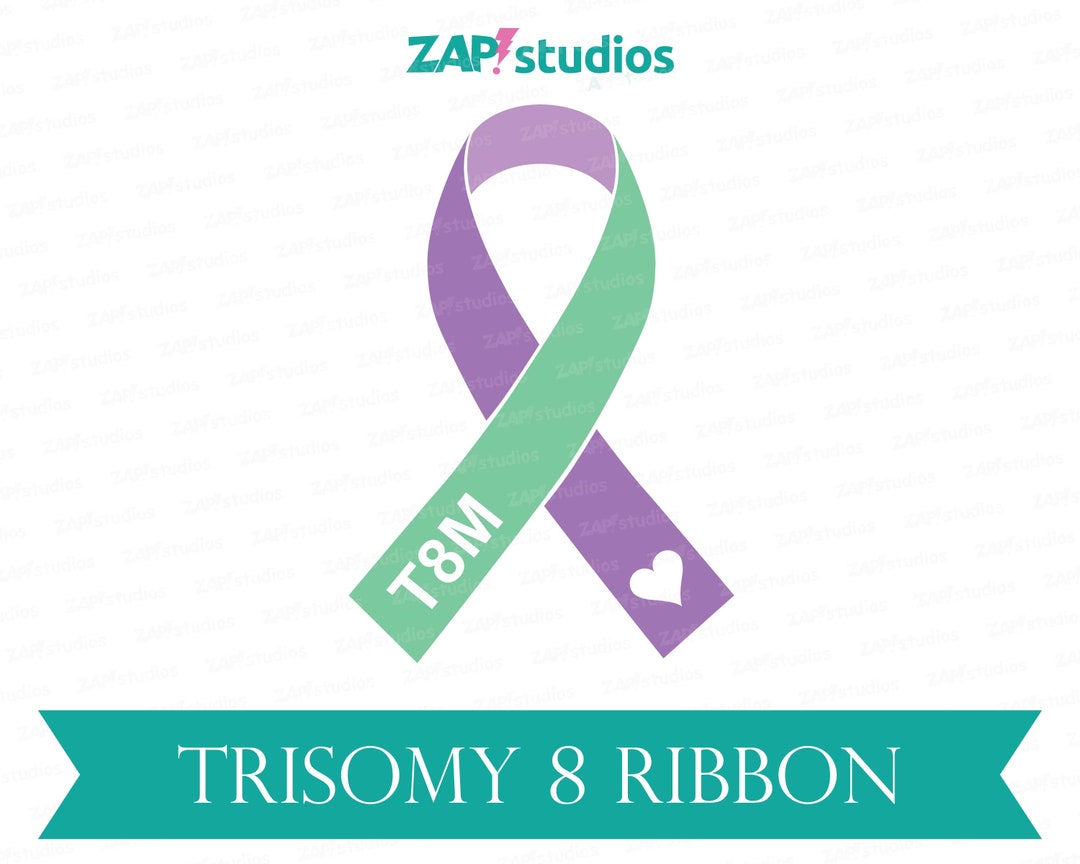 Trisomy 8 Mosaicism Awareness Ribbon - Etsy