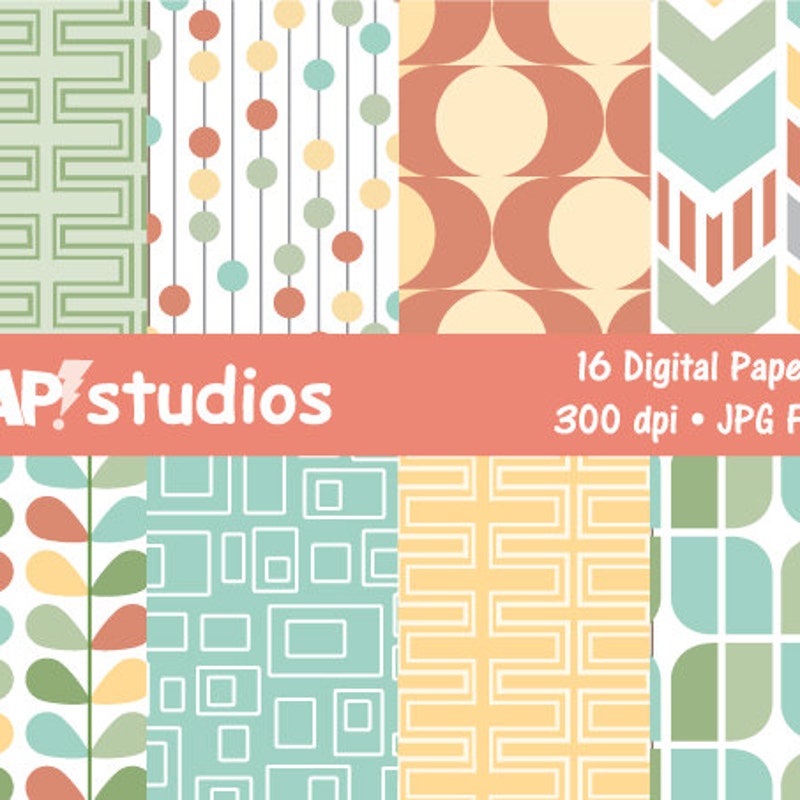 Mid Century Stencils - Etsy