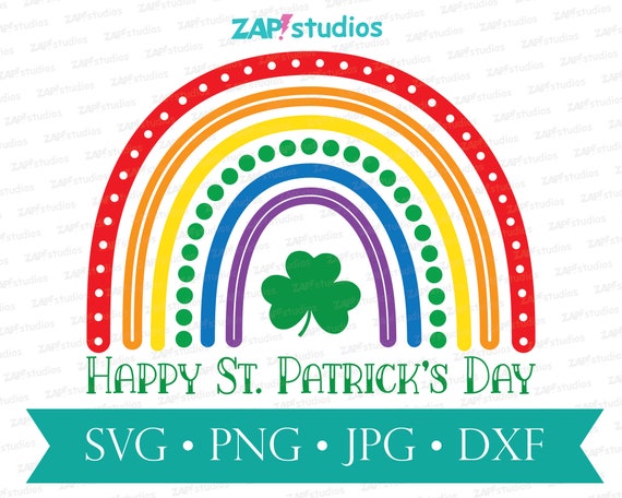 Happy St Patrick's Day Rainbow Svg St Patrick's Day - Etsy
