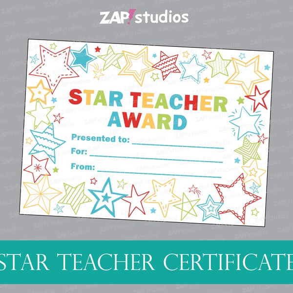 Teacher Certificate of Appreciation - Etsy