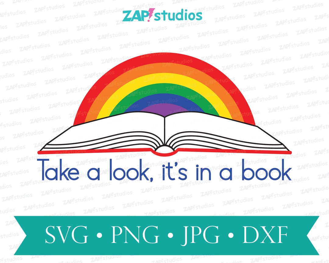 Reading Rainbow SVG: Open Book Clip Art (digital Download) - Etsy