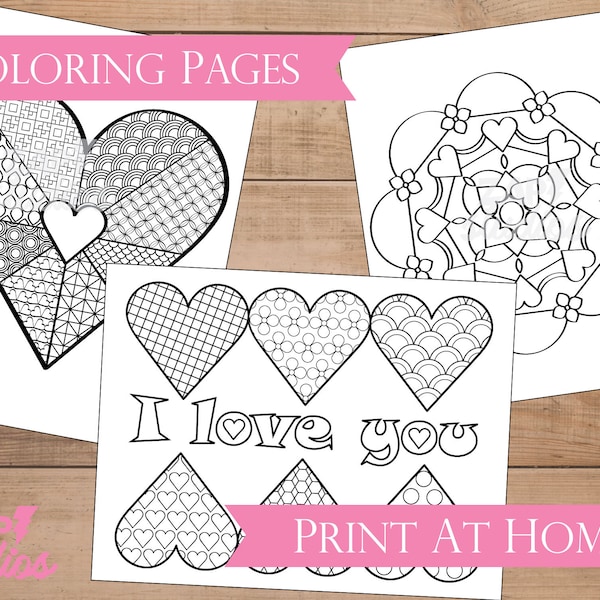 Zentangle Coloring Pages - Etsy