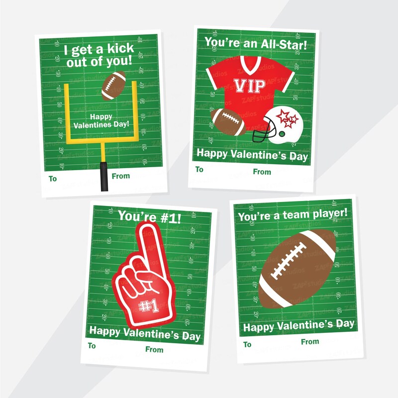 Football Valentine - Etsy