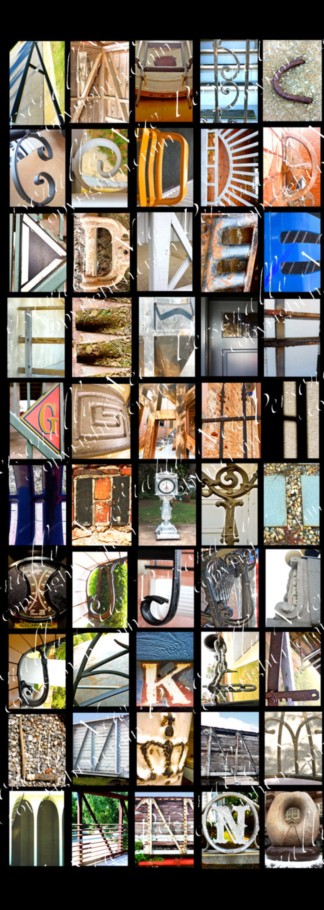 Photo Alphabet Letter Art Color Personalized Letter Digital - Etsy