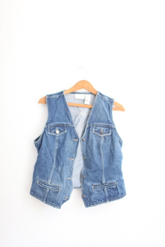 Vintage denim vest jacket - Gem