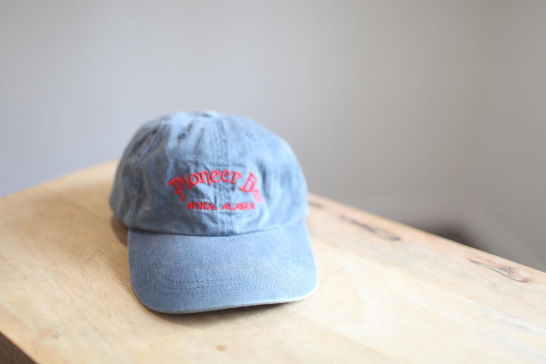 Vintage 90s Pioneer Bar Sitka Alaska Blue Canvas Baseball Cap Hat - Etsy