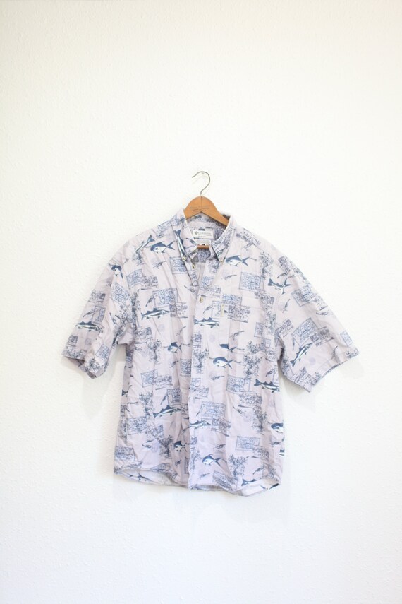Vintage fish button up - Gem