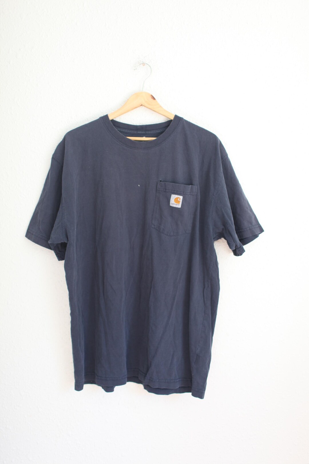 Vintage Carhartt Pocket Industrial Faded Blue T Shirt #0745 - Etsy