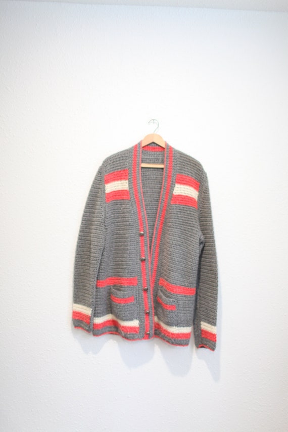 Vintage 60s red gray - Gem