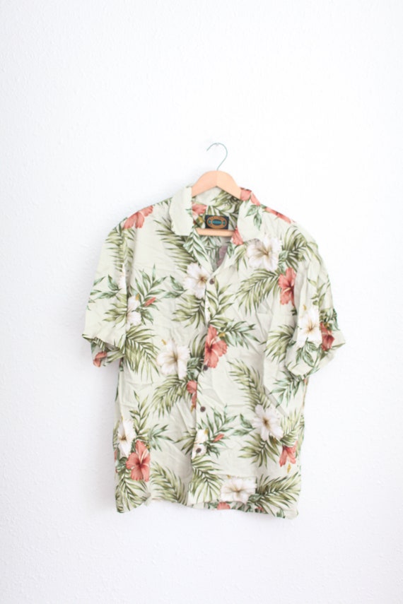 Green hawaiian button up - Gem