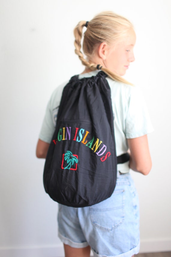 80s Vintage backpack bag/Shoulder sack bag Ken Scott/… - Gem