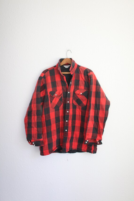 Vintage distressed checked flannel - Gem