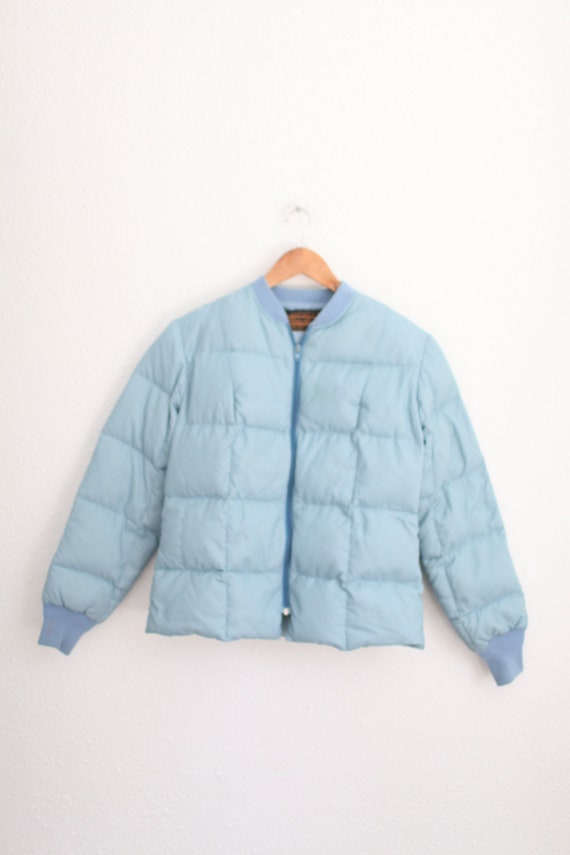 blue puffer jacket 80s - Gem