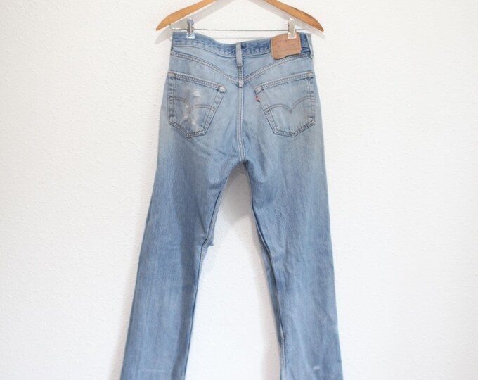 Vintage 90s Levis 501 Button Fly USA Jeans 32 X 32 #0677 - Etsy