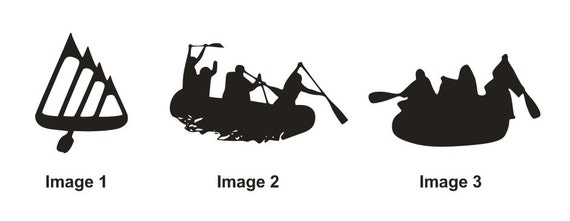 White Water Rafting Window Sticker Decal - Etsy