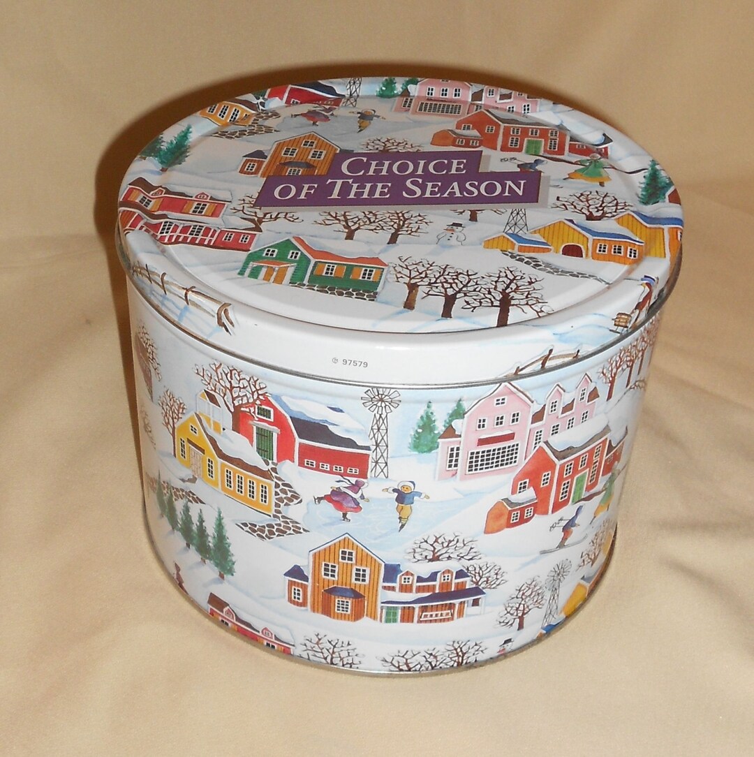 Vintage Collectible Tin With a Winter Theme - Etsy